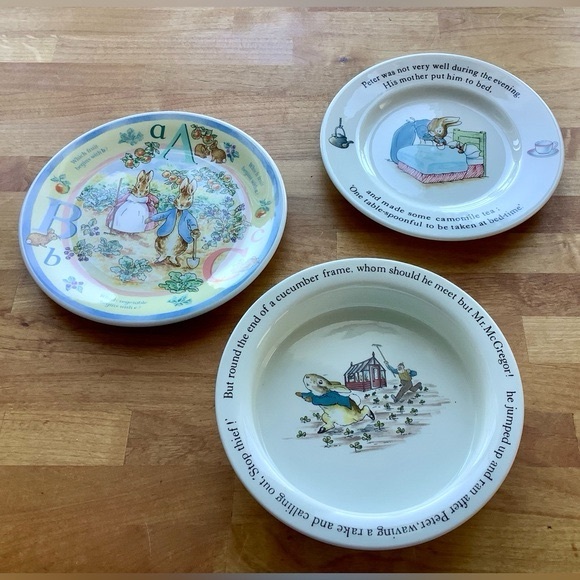 Art | 3 Peter Rabbit Wedgwood Dishes | Poshmark